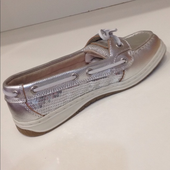 Sebago | Shoes | Sebago Silver Metallic Leather Docksider | Poshmark